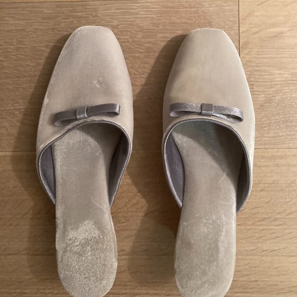 Olivia Rose Tal | Shoes | Olivia Rose Tal Velvet Kitten Heal Slippers ...